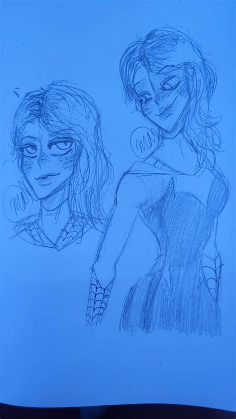 Gwen Stacy Sketch By Nevvvis On Deviantart