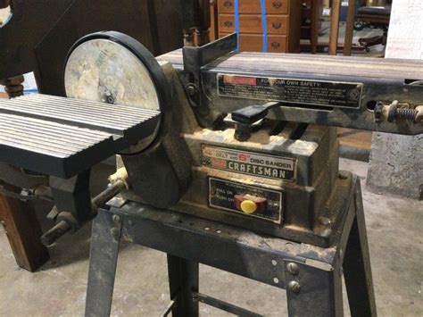 Sold Price Sears Craftsman 4 Inch Motorized Belt And 6 Inch Disc Sander
