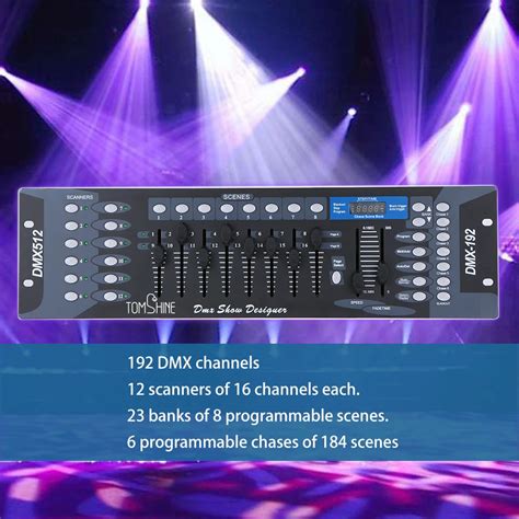 DMX Channels Stage Light Wireless Controller Console With Transmitter Party DJ Disco