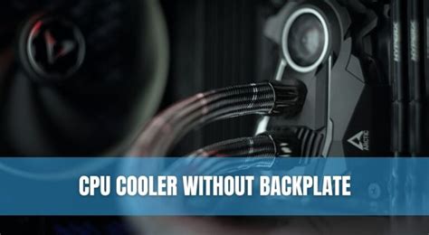 Cpu Cooler Without Backplate Technoburst