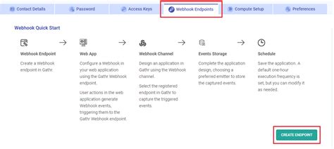 webhook endpoints gathr