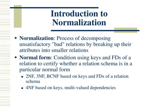 PPT Functional Dependencies And Normalization For Relational Databases PowerPoint Presentation