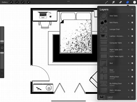 Architectural Bedroom Layout For Procreate Bedroom Design 18
