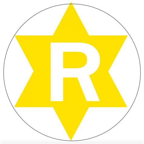 Tucker Viemeister Bases R For Resistance Symbol On Nazi Concentration Camp Badges