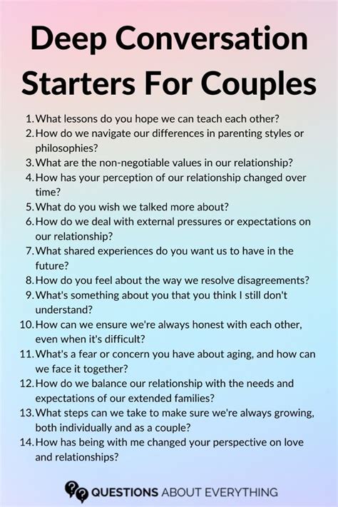 Deep Conversation Starters For Couples In 2024 Conversation Starters