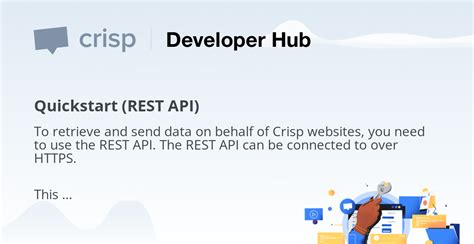 Quickstart (REST API)