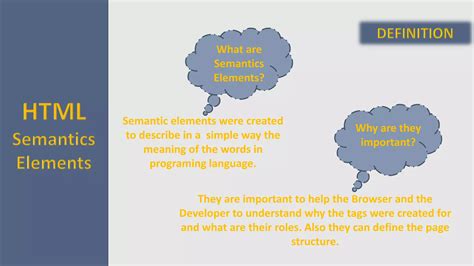 HTML Semantics PPT