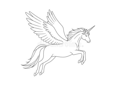 Unicorns With Wings Drawings