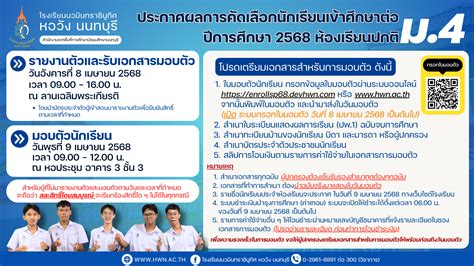 ระบบรับมอบตัวนักเรียน โรงเรียนนวมินทราชินูทิศ หอวัง นนทบุรี