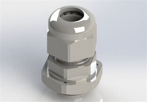 Cad Solidworks 3dmodels Cablegland Pg Pgfittings Hasanain Shuja