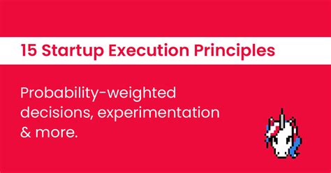15 Startup Execution Principles