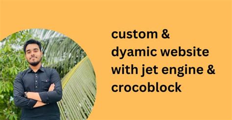 Using Crocoblock And Jet Engine I Make A Dynamic Website By Developer Rafi Fiverr