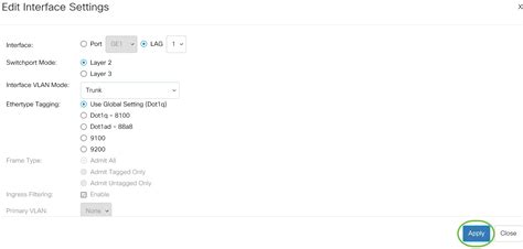 Assign An Interface Vlan As An Access Or Trunk Port On A Cisco Business Switch Cisco