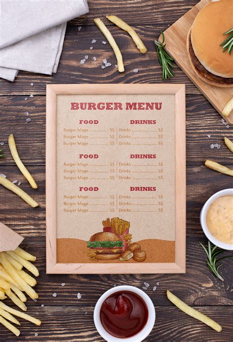 Burger Menu Desing On Behance