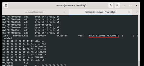 memory forensics practical example detect classic remote process