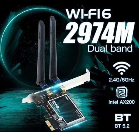 Wifi 6 Intel Ax200 Bluetooth 5 2 Pcie Card Computers And Tech Parts And Accessories Networking