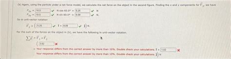 Solved B Again Using The Particle Under A Net Force Chegg