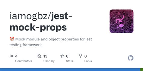 github iamogbz jest mock props 🤡 mock module and object properties