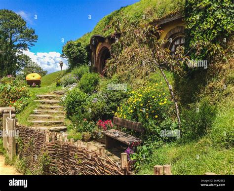 Matamata New Zealand December 12th 2019 Hobbiton Movie Set The