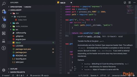 modern web design patterns in angular 8 using express js and node js