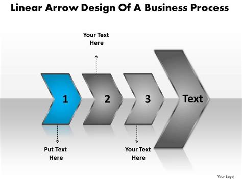 Business PowerPoint Templates Linear Arrow Design Of Process Sales PPT Slides Stages