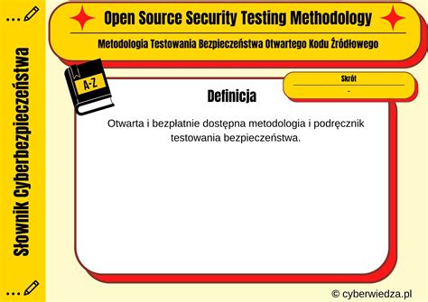 Open Source Security Testing Methodology Metodologia Testowania