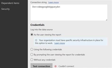 Couldnt Connect” Error When Using Cdata Odbc Driver In Ssrs Web