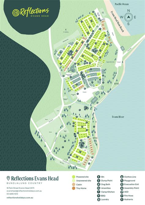 Park Map Evans Head Holiday And Caravan Park Reflections Holidays