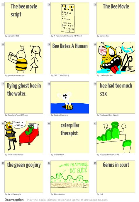 The Bee Movie Script Drawception