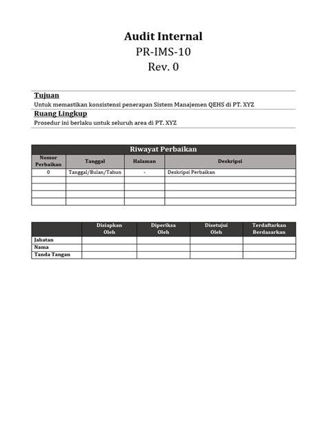 Pr Ims 10 Audit Internal Pdf