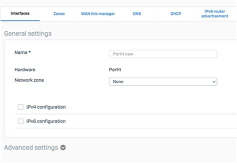 delete a physical interface s configuration sophos firewall