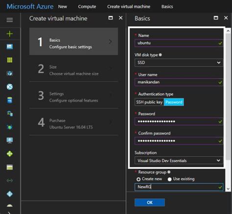 Deploying An Ubuntu Server 1604 Lts Virtual Machine Using Microsoft Azure