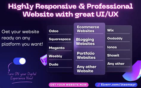 Make And Design Squarespace Odoo Duda Showit Website By Itsomayr Fiverr