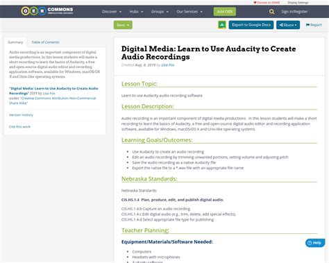 Digital Media Learn To Use Audacity To Create Audio Recordings Oer Commons