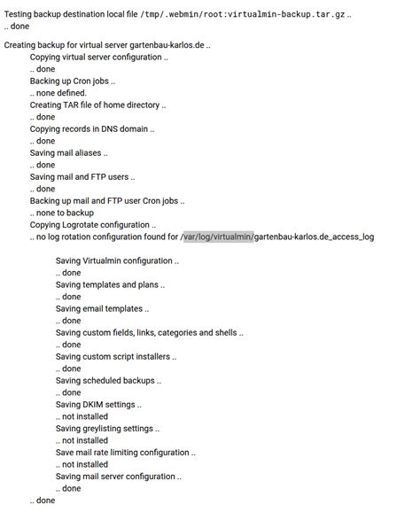 Backup No Download Link Virtualmin Virtualmin Community