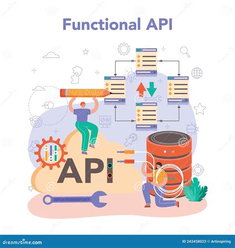 Back End Development Concept Software Development Process Stock Vector Illustration Of