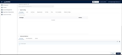 clusters yeedu documentation