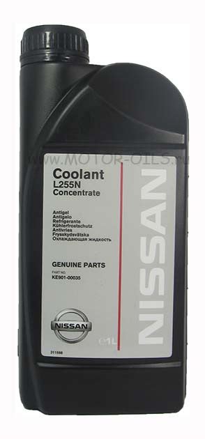 NISSAN Охлаждающая жидкость Coolant L255N Concentrate 1 литр OEM:KE901 ...