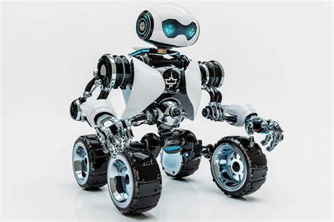 Programmable Four Wheels Drive 4wd Robotic Car Premium Ai Generated Image
