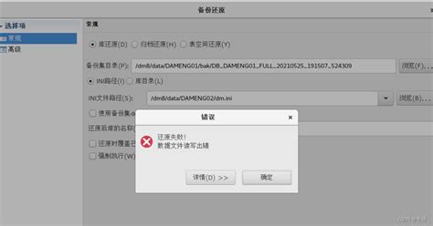 关于新手使用达梦数据库遇到常见问题记录及解决办法非法归档配置目标 Csdn博客