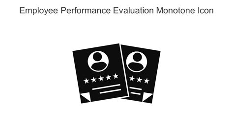 Employee Performance Evaluation Monotone Icon In Powerpoint Pptx Png And Editable Eps Format PPT