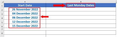 How To Get Last Monday Date In Excel SpreadCheaters