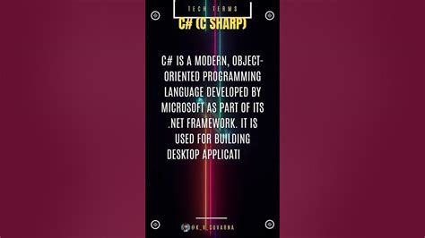 C Sharp Definition Computerscience Youtube