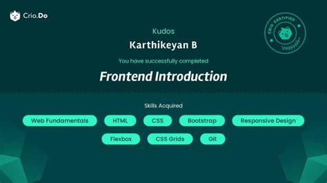 Karthikeyan B On Linkedin Learnbydoing Learnbydoing Criodo Softwaredevelopment Upskill