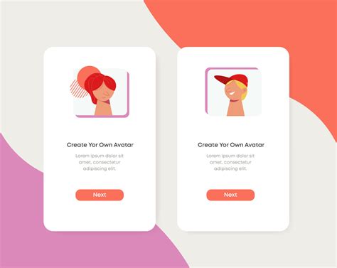 Creating An Avatar In Social Networks New Web Account Profile With Gender And Appearance