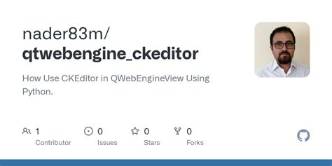 Github Nader83mqtwebengineckeditor How Use Ckeditor In