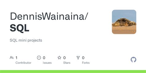 GitHub DennisWainaina SQL SQL Mini Projects