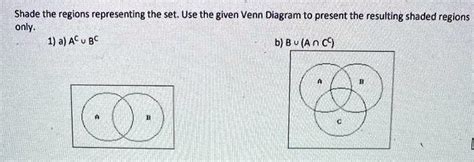 Shade The Regions Representing The Set Use The Given Venn Diagram To Present The Resulting