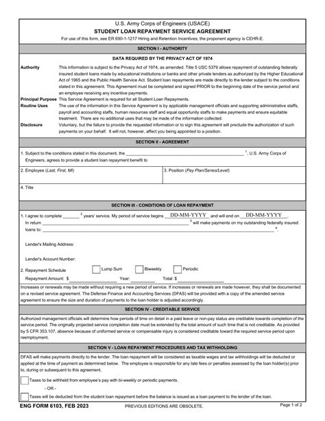 Eng Form 6103 Fill Out Sign Online And Download Fillable Pdf