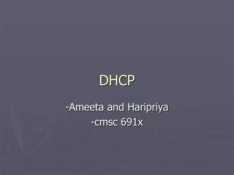 Ppt Dhcp Powerpoint Presentation Free Download Id 4083872
